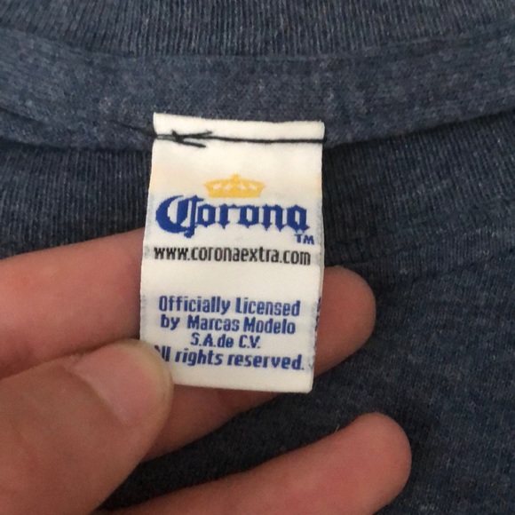 Corona | Shirts | Nwot Corona Blue Tee Size Medium | Poshmark